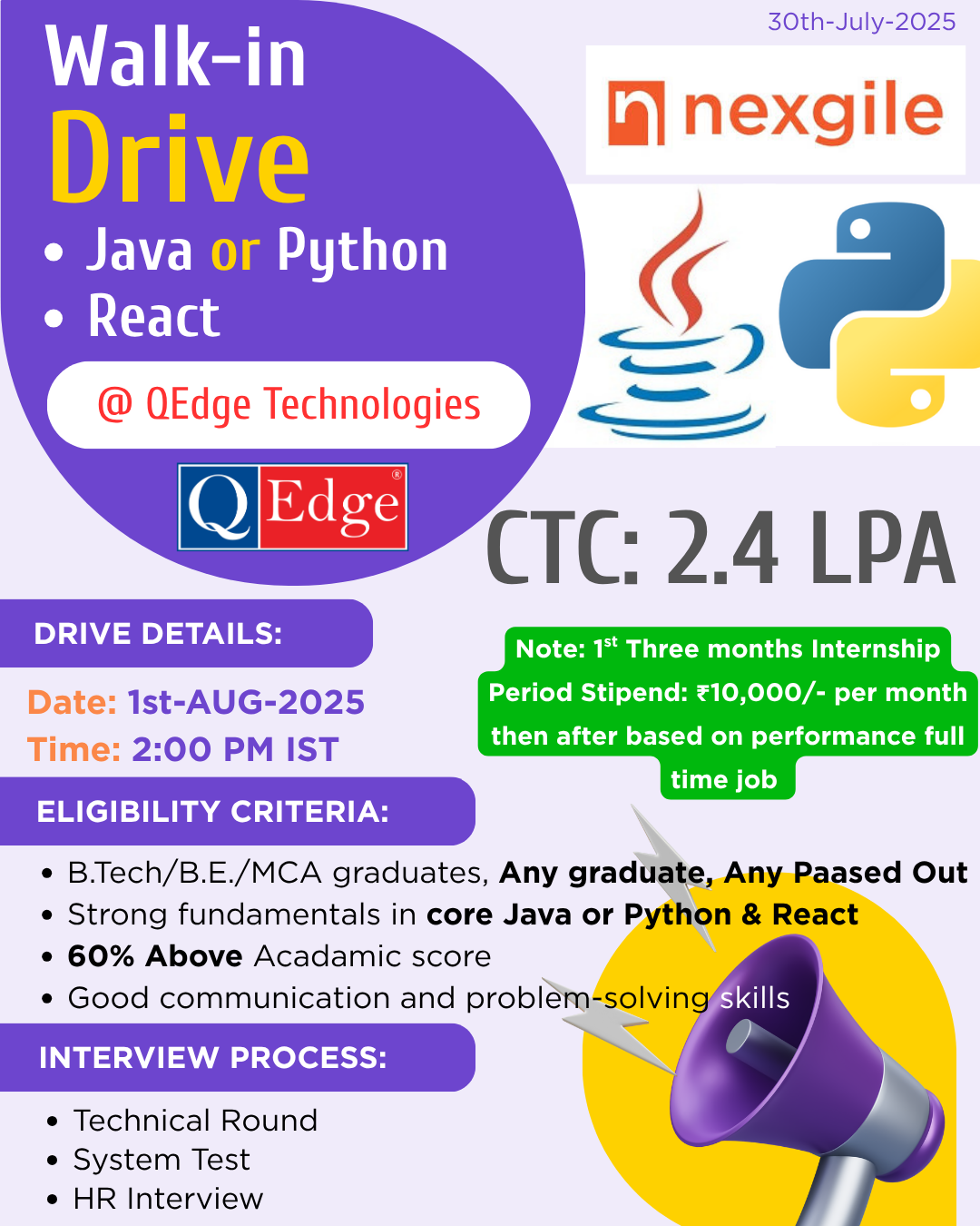 QEdge Technologies – Current Jobs