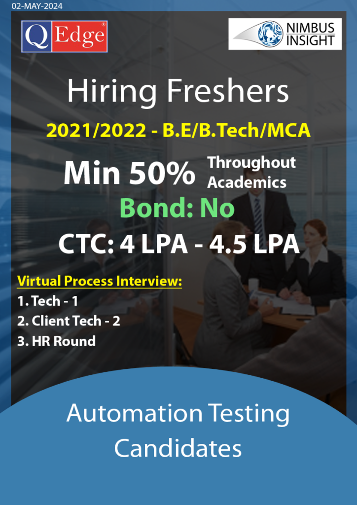 QEdge Technologies – Current Jobs