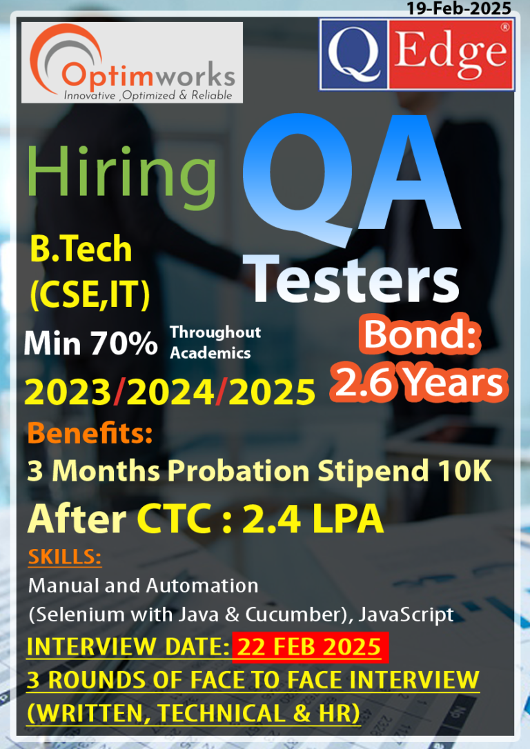 QEdge Technologies – Current Jobs