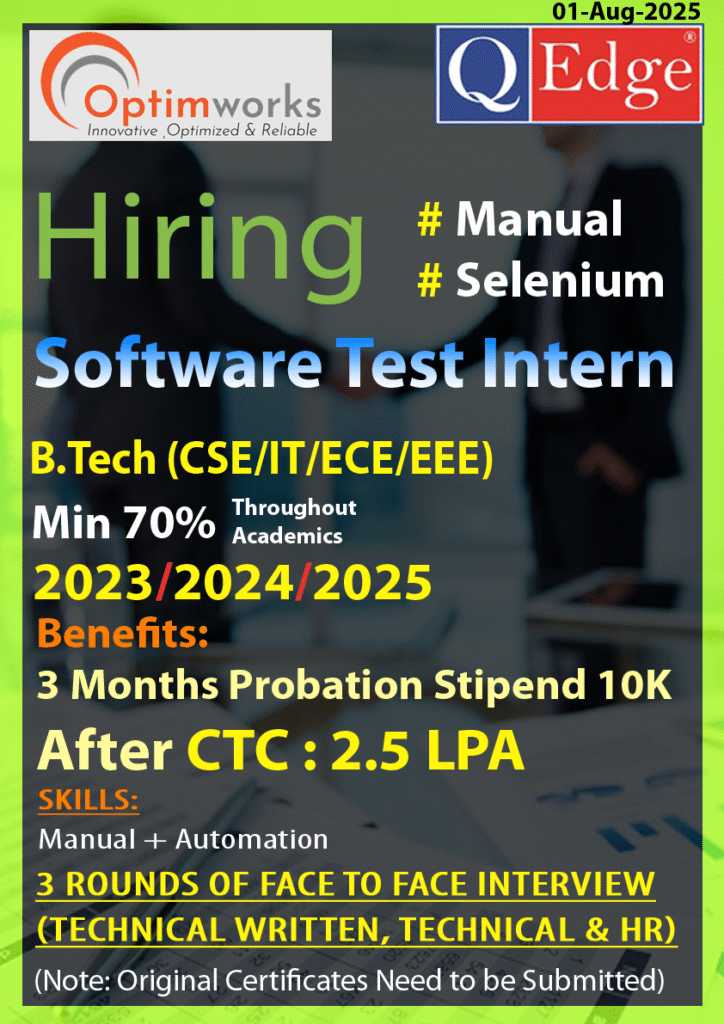 QEdge Technologies – Current Jobs